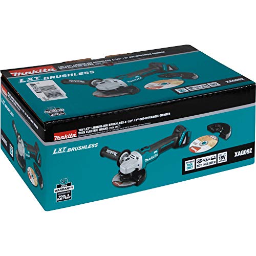 Makita XAG09Z 18V LXT Lithium-Ion Brushless Cordless 4-1/2"/5" Cut-Off/Angle Grinder