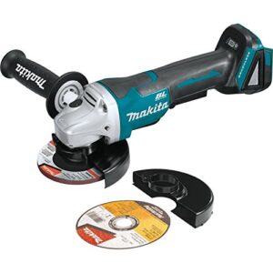 makita xag11z 18v lxt® lithium-ion brushless cordless 4-1/2” / 5″ paddle switch cut-off/angle grinder, with electric brake, tool only