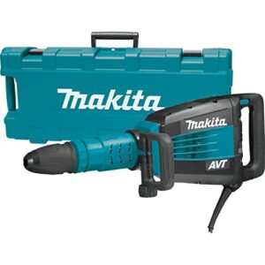 makita hm1214c 27 lb. avt® demolition hammer, accepts sds-max bits , teal