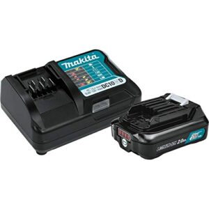 makita bl1021bdc1 12v max cxt lithium-ion battery and charger starter pack