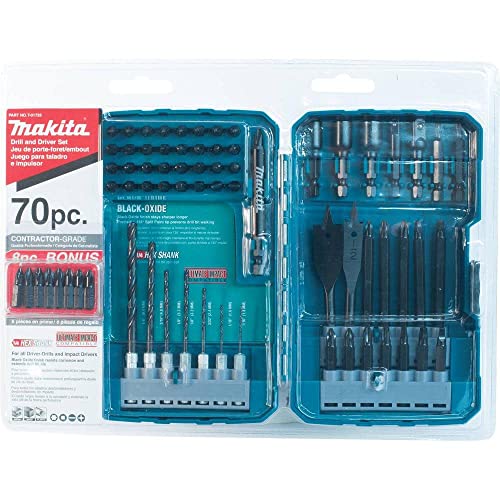 Makita T-01725 Contractor-Grade Bit Set, 70-Pc.