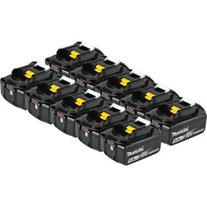 makita bl1850b-10 18v lxt lithium-ion 5.0ah battery, 10/pk