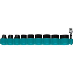 makita e-01672 impact xps® 10 pc. 3/8″ drive 6-point sae impact socket set w/standard socket adapter