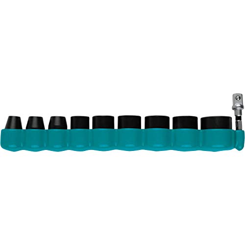 Makita E-01672 Impact XPS® 10 Pc. 3/8" Drive 6-Point SAE Impact Socket Set w/Standard Socket Adapter