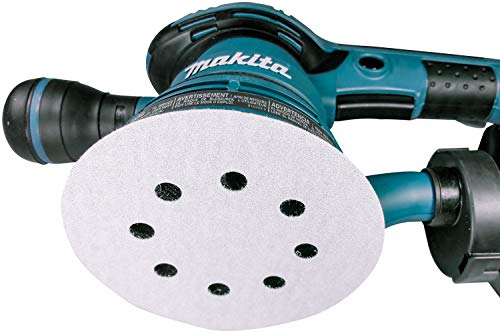 Makita 30 Piece - Multi Grit Sanding Disc Set For 5" Random Orbit Sanders - For Wood, Metal & Plastic - 80, 120 & 240 Grit | 8 Hole Hook-And-Loop Sandpaper