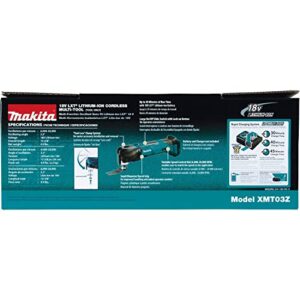 Makita Xmt03Z 18V Lxt Lithium-Ion Cordless Multi-Tool, Tool Only (Renewed)