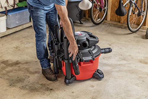 CRAFTSMAN CMXEVBE17606 12 Gallon 6 Peak HP Wet/Dry Vac with Detachable Leaf Blower, Portable Shop Vacuum with Attachments