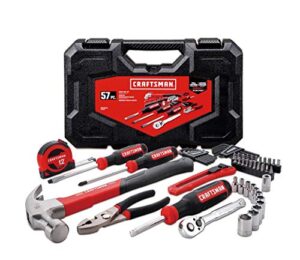 craftsman home tool kit / mechanics tools kit, 57-piece (cmmt99446)