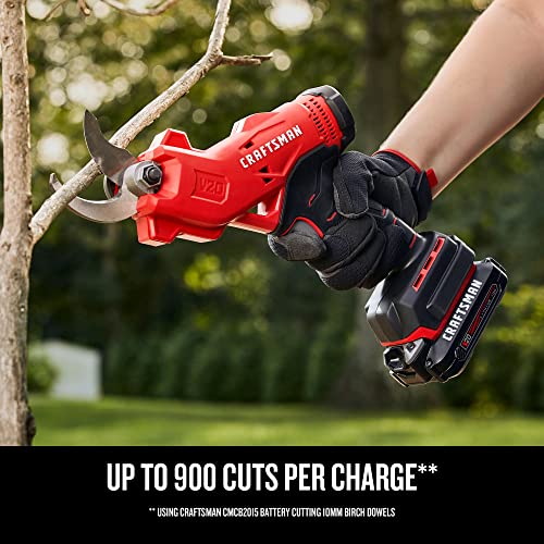 CRAFTSMAN 20V MAX Cordless Electric Pruner, Battery & Charger Included (CMCPR320C1)