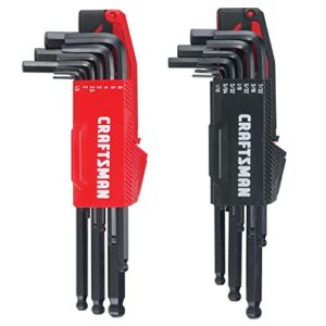 craftsman hex key set, metric/sae set, 20-piece (cmht26020)