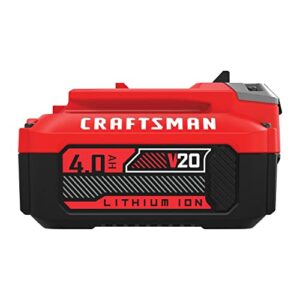 CRAFTSMAN V20 Lithium Ion Battery, 4.0-Amp Hour, 2 Pack (CMCB204-2)