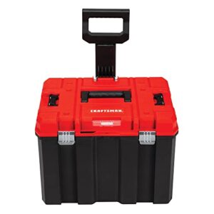 craftsman versastack 29-in. rollingtool box with wheels, red, plastic, lockable (cmst17835)