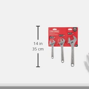 CRAFTSMAN Adjustable Wrench Set, 3-Piece (CMMT12001)