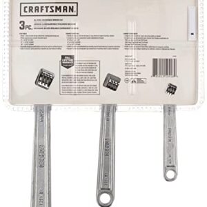 CRAFTSMAN Adjustable Wrench Set, 3-Piece (CMMT12001)