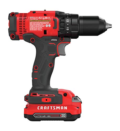 CRAFTSMAN V20* Cordless Drill/Driver Kit (CMCD700C1)