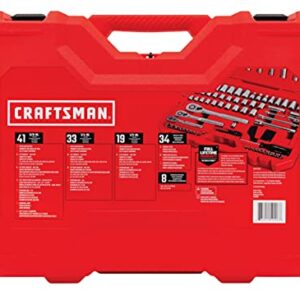 CRAFTSMAN Mechanics Tool Set, SAE / Metric, 135-Piece (CMMT12024)