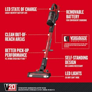 CRAFTSMAN V20 Cordless Stick Vacuum Kit, Removable Battery Included (CMCVS001D1)