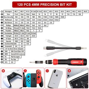 STREBITO Precision Screwdriver Set 191-Piece Multi-Bit Screwdriver 1/4 Inch Nut Driver Home Improvement Tool Electronic Repair Kit for Computer, iPhone, Laptop, PC, Cell Phone, PS4, Xbox, Nintendo