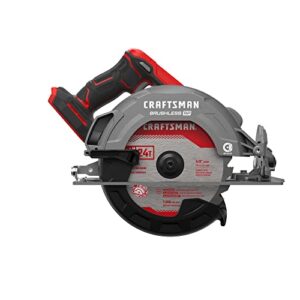 CRAFTSMAN V20 RP+ Cordless Brushless 7-1/4 in. Circular Saw, Tool Only (CMCS551B)