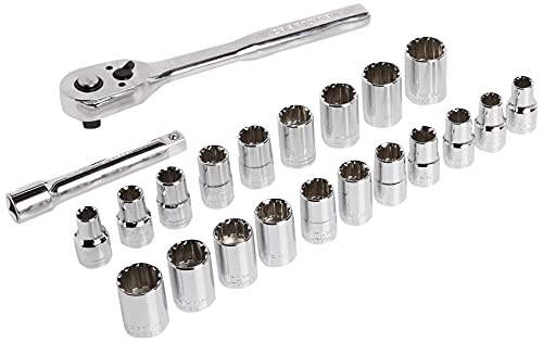 CRAFTSMAN Socket Set, Universal, 1/2-Inch Drive, 19-Piece (CMMT12015)