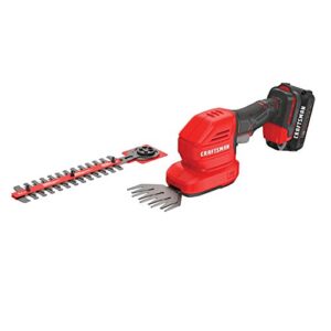 craftsman v20 cordless handheld grass trimmer and mini hedge trimmer kit (cmcss800c1)