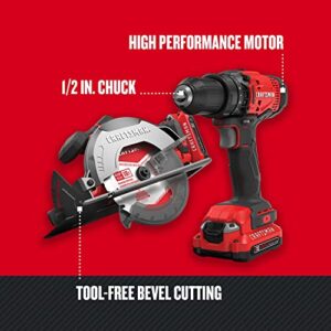 CRAFTSMAN V20 Cordless Combo Kit, 2 Tool (CMCK202C2)