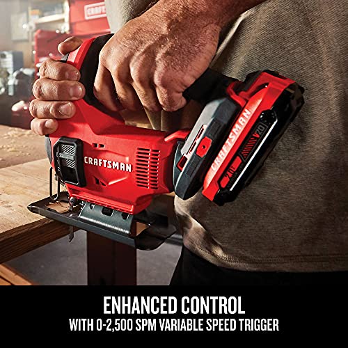 CRAFTSMAN V20* Cordless Jig Saw Kit (CMCS600D1)