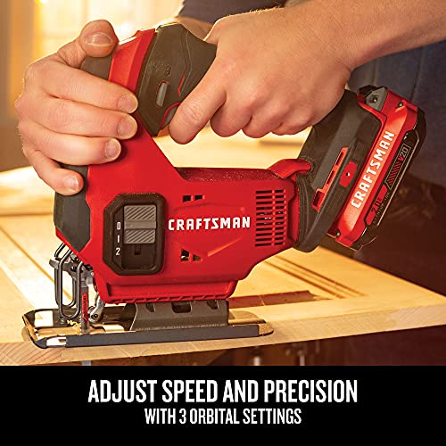 CRAFTSMAN V20* Cordless Jig Saw Kit (CMCS600D1)