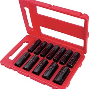 CRAFTSMAN Impact Socket Set, Metric, 1/2-Inch Drive, Deep Impact Sockets, 12-Piece (CMMT15887)