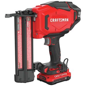 craftsman v20 cordless brad nailer kit, 18ga (cmcn618c1)