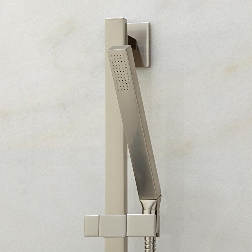 Signature Hardware 925939 Onassis Thermostatic Shower System with Shower Head, Hand Shower, Slide Bar, Bodysprays, Shower Arm, Hose and Valve Trim - Valve Included