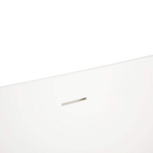 Signature Hardware 918954-64 Winifred 64" Resin Soaking Freestanding Tub with Integrated Drain and Overflow