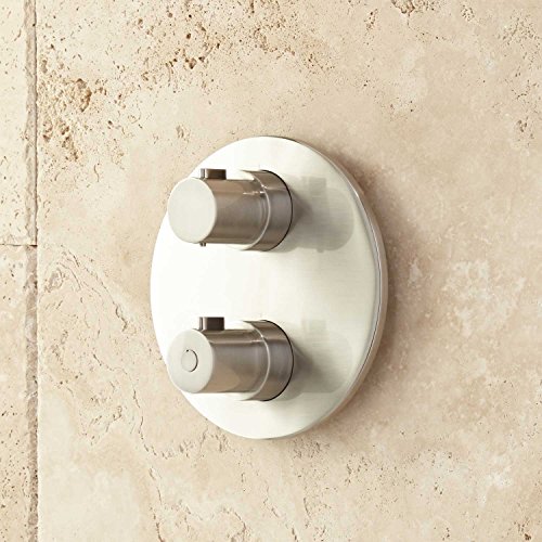 Signature Hardware 941839-7.5-2 Pagosa Thermostatic Shower System with 7-1/2" Shower Head and Hand Shower - Rough In Included