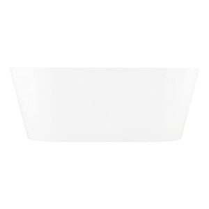 Signature Hardware 920161-65 Leith 65" Acrylic Soaking Tub with Integrated Overflow and Drain