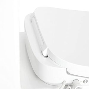 Signature Hardware 467007-B Carraway 1.28 GPF One Piece Elongated Chair Height Toilet with Left Hand Lever - Bidet Seat Included