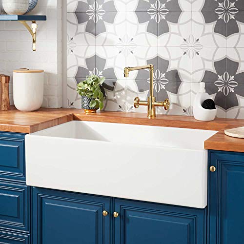 Signature Hardware 433919-33 Torun 33" Farmhouse Single Basin Fireclay Kitchen Sink