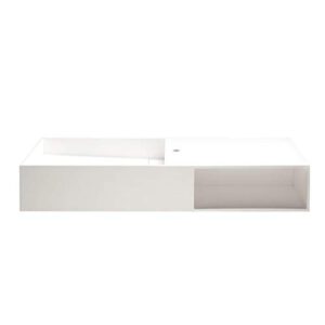 Signature Hardware 357953 Ellie 44" Resin Wall Mounted Bathroom Sink with Single Faucet Hole