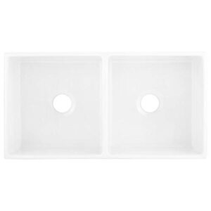 Signature Hardware 433925-36 Torun 36" Farmhouse 50/50 Double Basin Fireclay Kitchen Sink