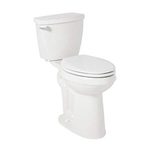 signature hardware 945956 bradenton 1.28 gpf two-piece elongated toilet – 21″ bowl height, standard seat included