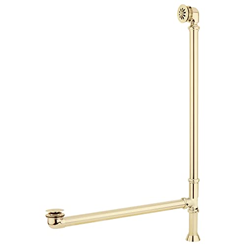 Signature Hardware 946174-69-T Rosalind 69" Acrylic Soaking Clawfoot Tub with Pre-Drilled Overflow Hole, Imperial Feet and Tap Deck