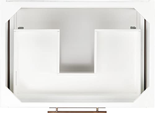 Signature Hardware 953332-30-UM-8 Robertson 30" Free Standing Single Vanity Cabinet Set with Mahogany Cabinet, Vanity Top and Oval Undermount Sink - 8" Faucet Holes