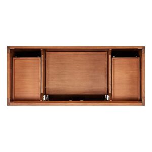 Signature Hardware 953674-48-UM-0 Simien 48" Single Vanity Set with Teak Cabinet, Quartz Vanity Top and Oval Undermount Sink