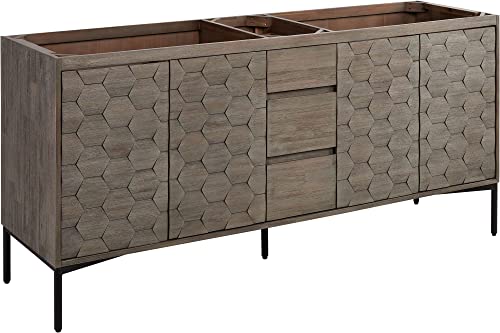 Signature Hardware 482231-NOTOP Devora 72" Double Vanity Cabinet Only - Less Vanity Top