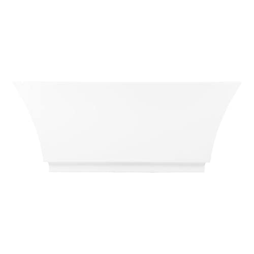 Signature Hardware 920156-59 Leland 59" Acrylic Soaking Tub with Integrated Overflow and Drain