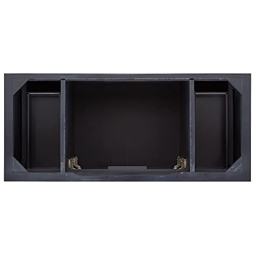 Signature Hardware 953301-48-RUMB-8 Keller 48" Free Standing Single Vanity Set with Mahogany Cabinet, Vanity Top, and Rectangular Undermount Vitreous China Sink - 8" Faucet Holes