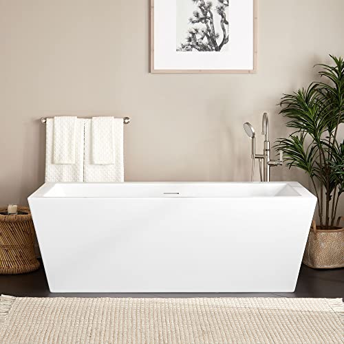 Signature Hardware 953622-67 Mayim 67" Acrylic Freestanding Soaking Tub