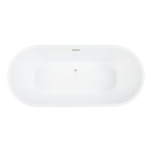 Signature Hardware 948787-70 Danae 70" Acrylic Soaking Tub