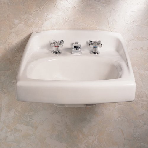 American Standard 0355012.020 0355.012.020 Wall-Mount Lavatory Sink, 1.25 in, White