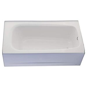 american standard 2461002.020 cambridge apron-front americast soaking bathtub right hand drain, 5 ft x 32 in, white