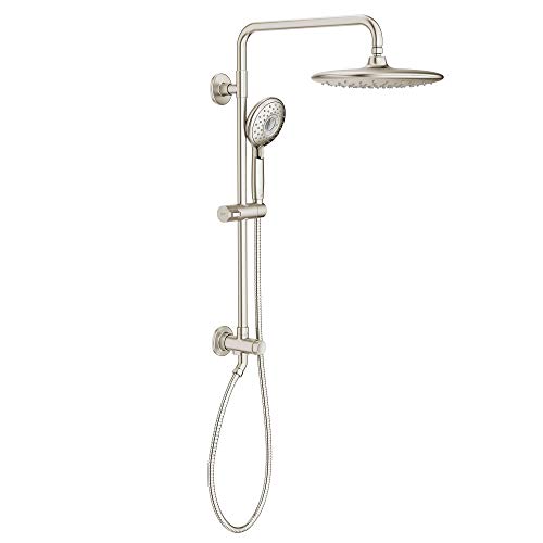 American Standard 9035804.295 Spectra Versa System with Rain Showerhead and Hand Shower, 2.5 GPM, Brushed Nickel